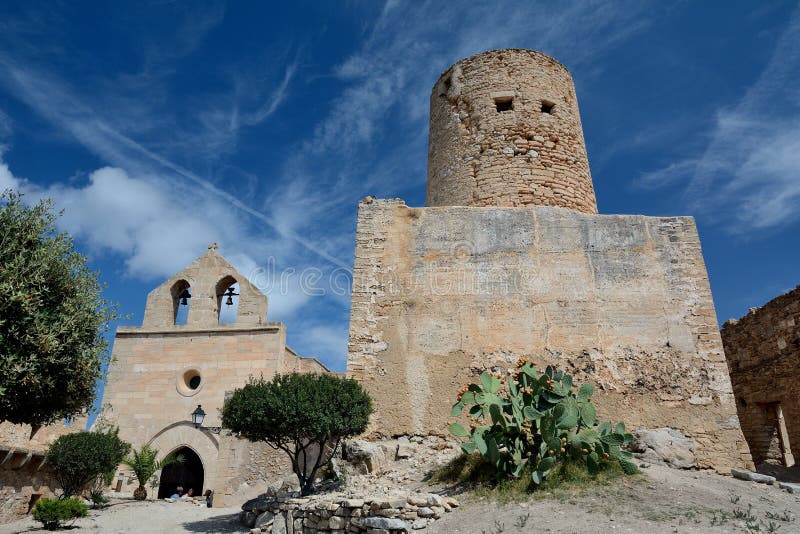 Capdepera Castle stock photo. Image of fortress, architecture - 49122820