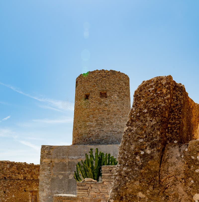 Capdepera Castle In Mallorca Island, Spain. Stock Image - Image of ...