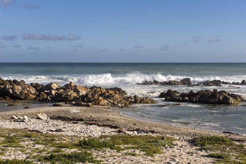 Cape Agulhas, South Africa. Stock Photo - Image of ocean, tourism: 7851144