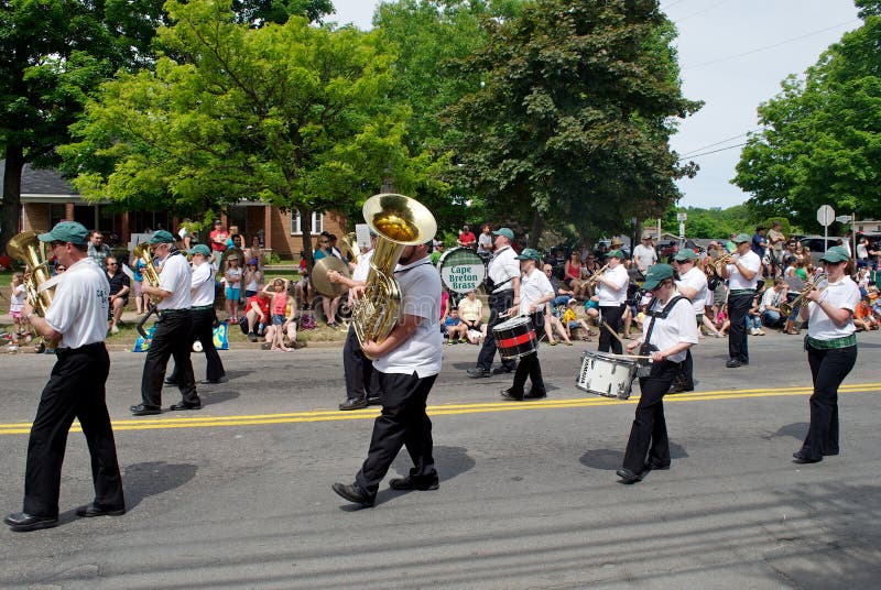 Cape Breton Brass Marching Band Editorial Photography - Image of ...