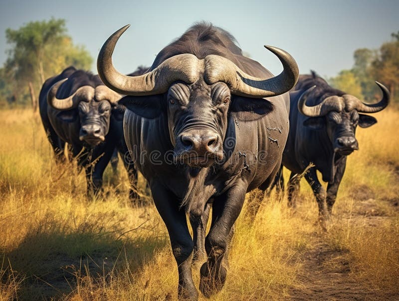Cape buffalo stock illustration. Illustration of fantasy - 293695217