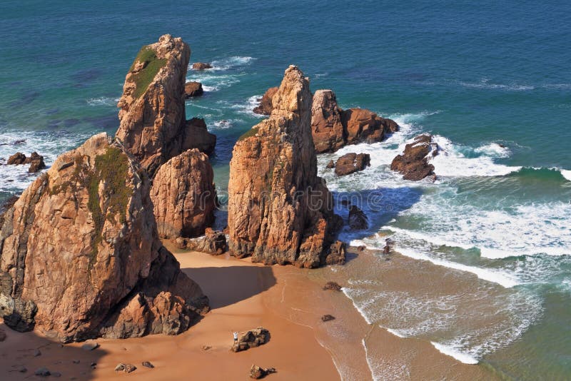 The cape Cabo da Roca stock image. Image of water, beach - 22577571