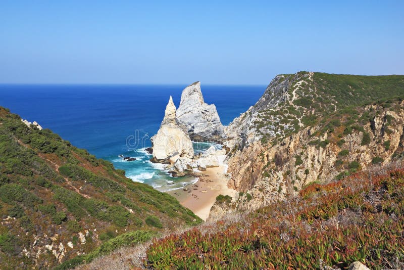 Cape Cabo Da Roca. the Rocks Stock Photo - Image of sunrise, travel ...