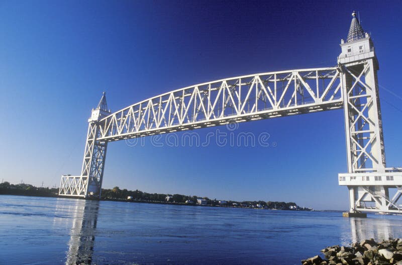 Cape Cod Canal Railroad Bridge, Vertical Lift Bridge in Bourne ...