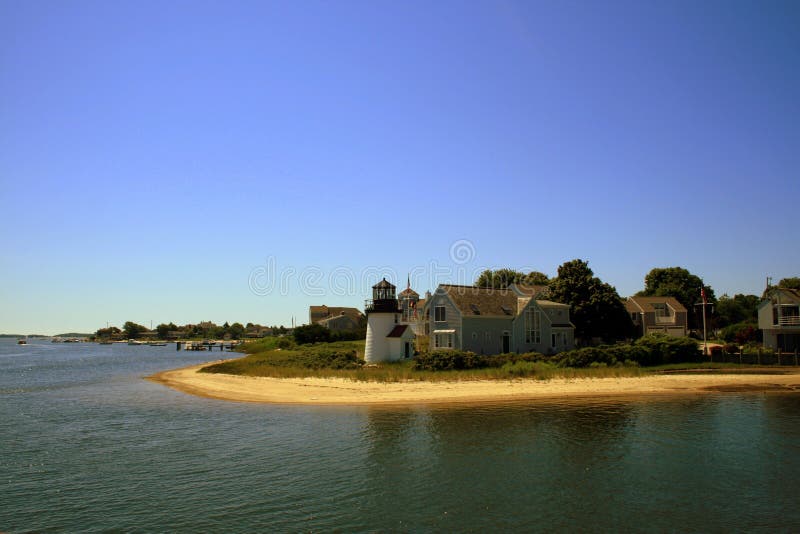 Cape Cod Harbor Lighthouse stock photo. Image of ocean - 2918756