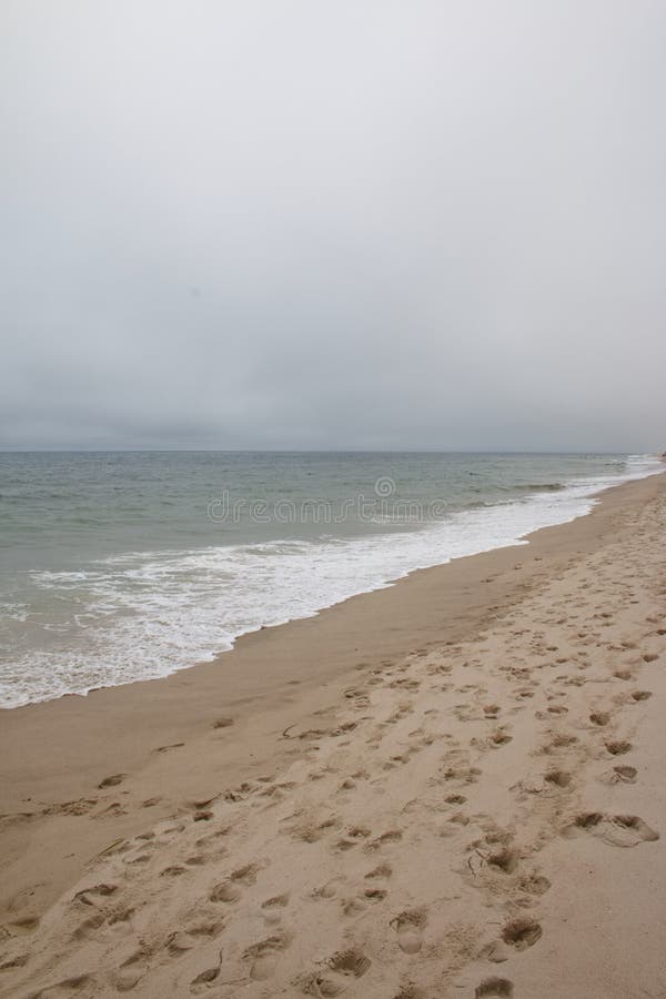 Cape Cod Massachusetts Beach Was by Ocean Stock Photo - Image of sand ...