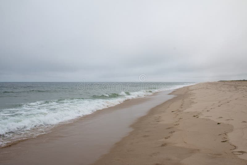 Cape Cod Massachusetts Beach Was by Ocean Stock Image - Image of water ...