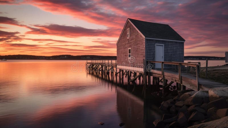 Cape Cod Massachusetts - Made with Generative AI Tools Stock ...