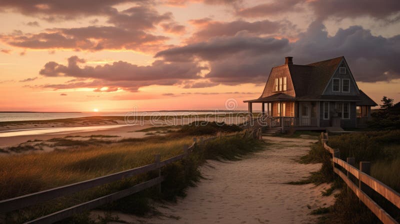 Cape Cod Massachusetts - Made with Generative AI Tools Stock ...