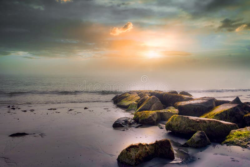 Cape Cod Massachusetts Ocean View before Storm Stock Image - Image of ...