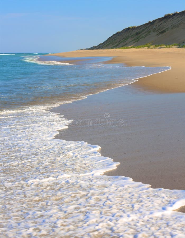 Ocean and Beach on Cape Cod Stock Image - Image of frame, foam: 163405177