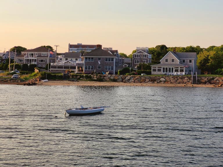 Cape Cod Pninsula in Massachusetts Stock Image - Image of watercraft ...