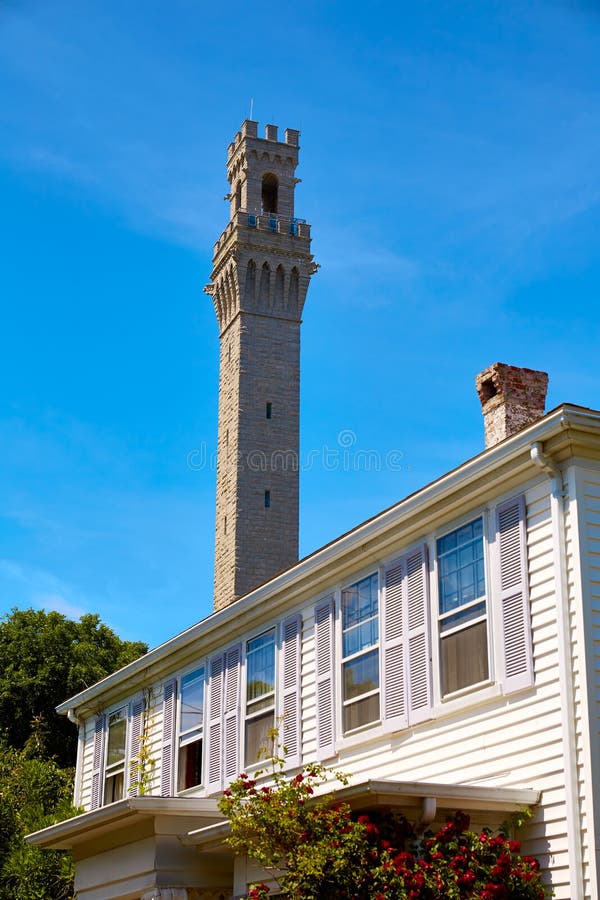 Cape Cod Provincetown Pilgrim Tower Massachusetts Stock Photo - Image ...