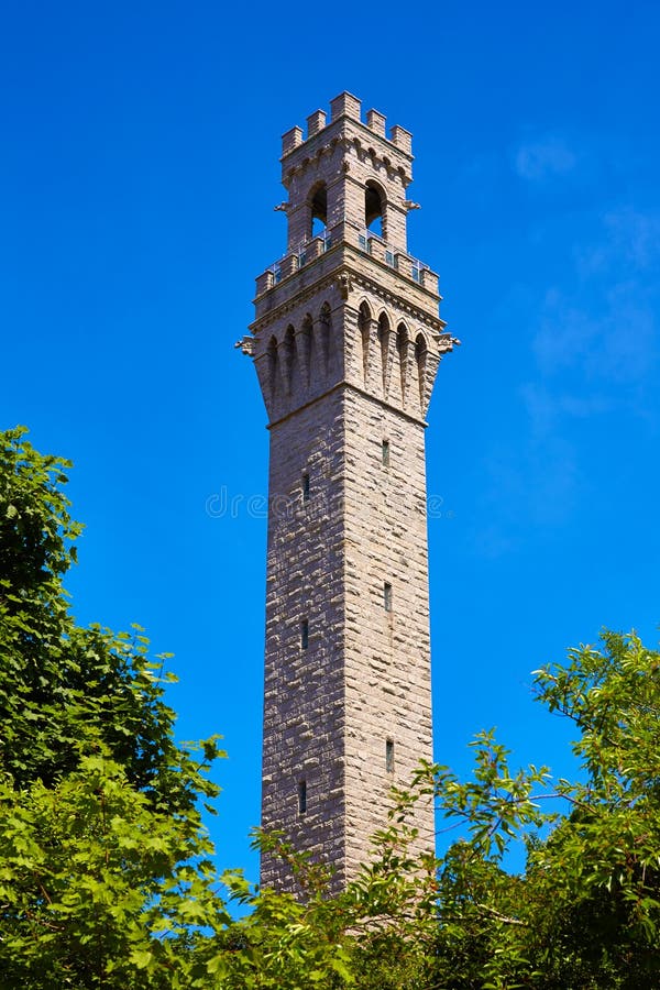 Cape Cod Provincetown Pilgrim Tower Massachusetts Stock Photo - Image ...