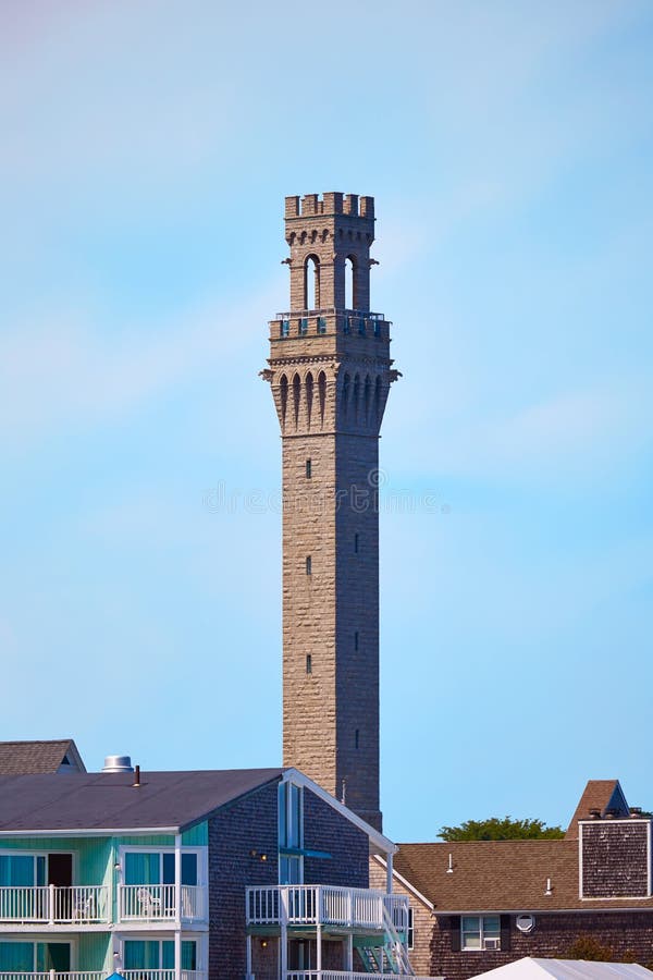 Cape Cod Provincetown Pilgrim Tower Massachusetts Stock Image - Image ...
