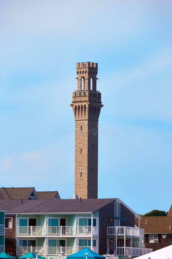 Cape Cod Provincetown Pilgrim Tower Massachusetts Stock Image - Image ...