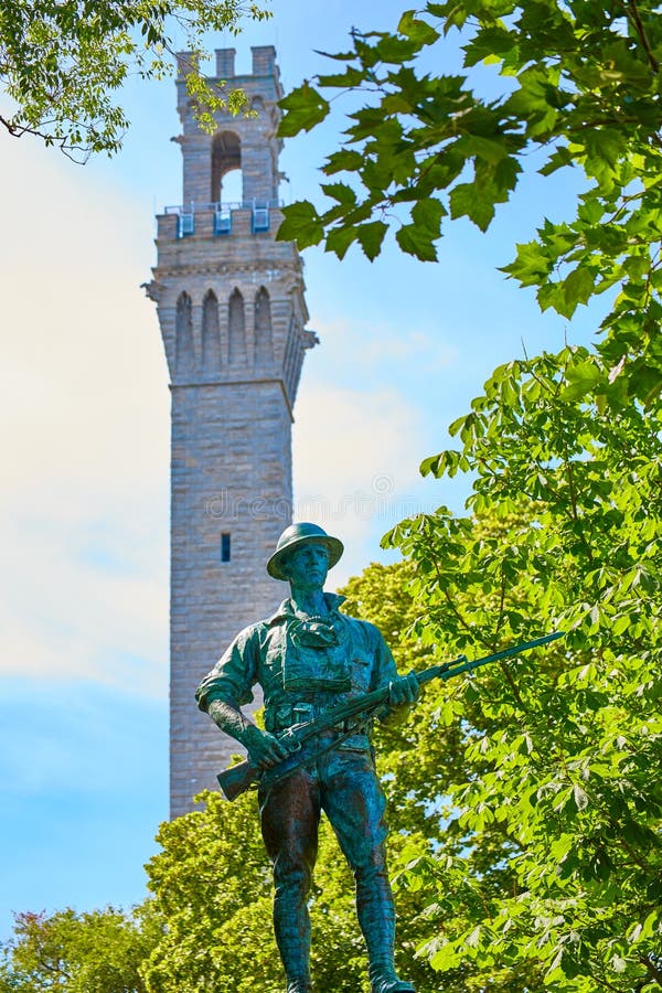 Cape Cod Provincetown Pilgrim Tower Massachusetts Stock Photo - Image ...