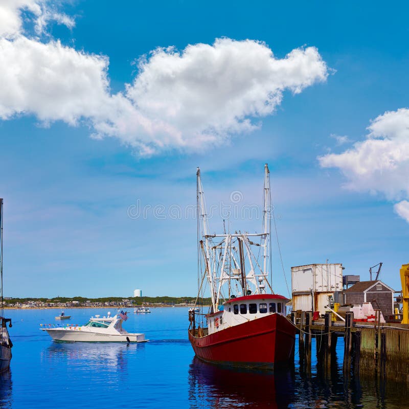 Cape Cod Provincetown Port Massachusetts US Stock Image - Image of ...