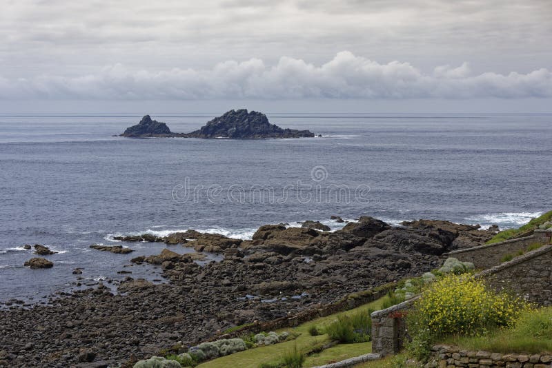 Cape Cornwall in St Just at Sunset Stock Image - Image of nikond810 ...
