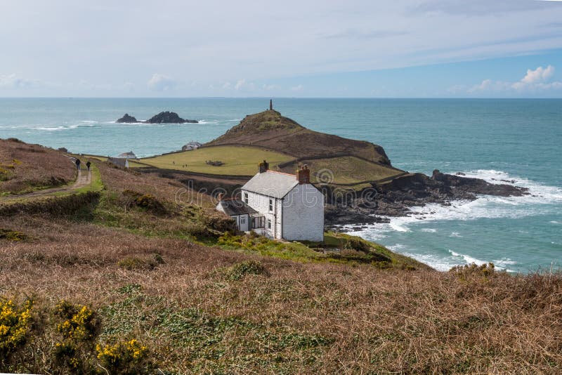 Cape cornwall stock image. Image of destination, headland - 69211759
