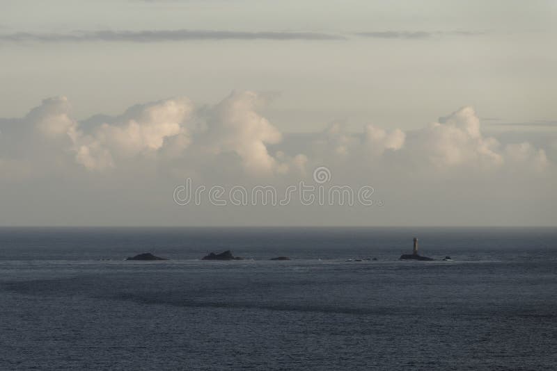 Cape Cornwall in St Just at Sunset Stock Photo - Image of horizontal ...