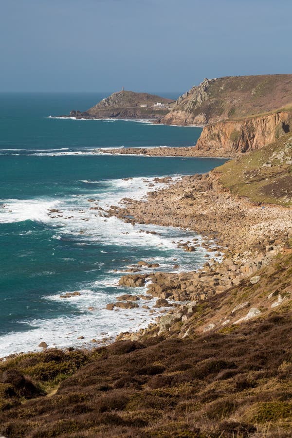 Cape Cornwall stock image. Image of cape, outdoors, coastline - 69028797