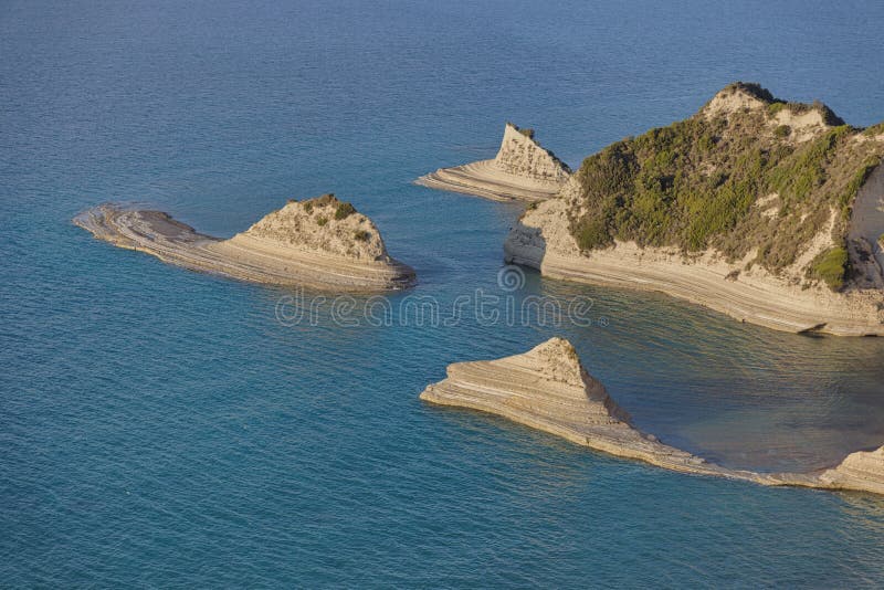 Cape Drastis Coast at Dusk, Corfu Stock Image - Image of coast, view ...