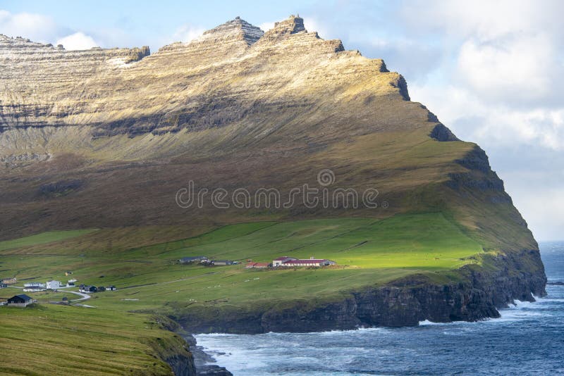 Cape Enniberg stock photo. Image of mountain, vacation - 378820472