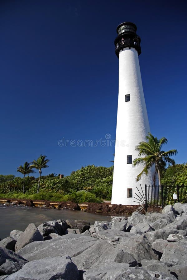 Cape Florida Lighthouse stock photo. Image of miami, park - 17886472