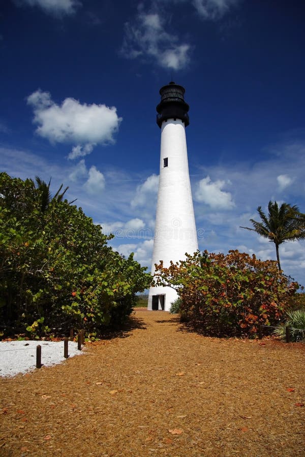 Cape Florida Lighthouse stock photo. Image of miami, park - 17886472