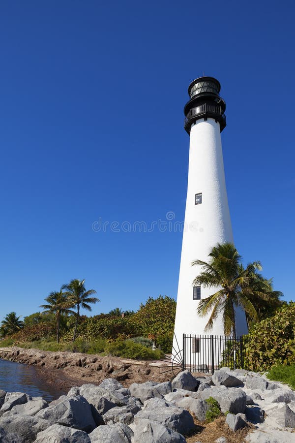 Cape Florida Lighthouse stock image. Image of miami, america - 11649463