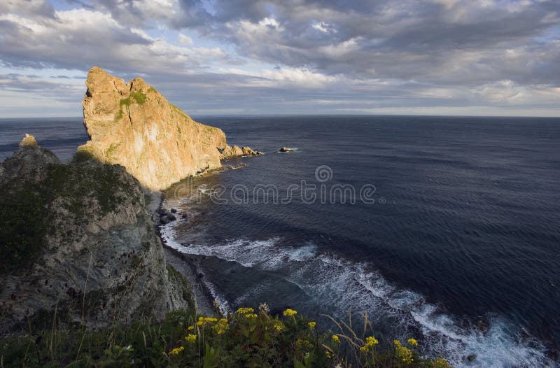 Cape four rocks stock image. Image of beach, water, illuminated - 14934055
