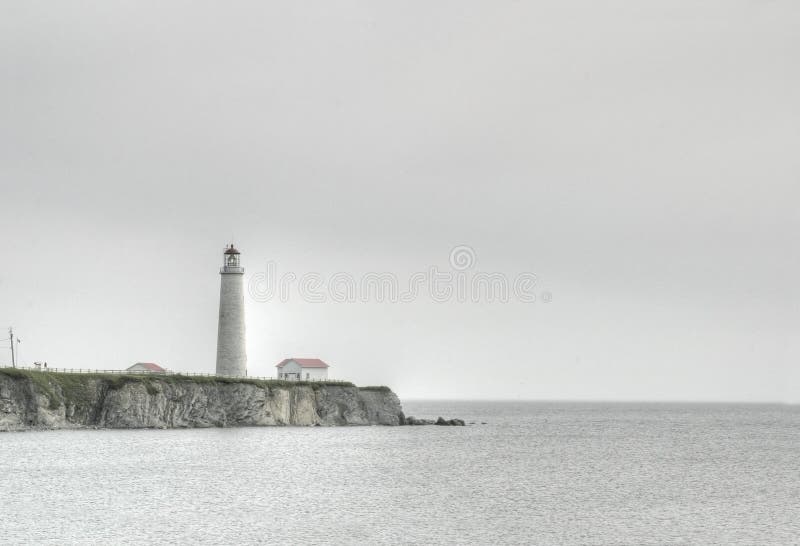 Cape Gaspe Lighthouse in Gaspe, Quebec, Canada Stock Photo - Image of ...