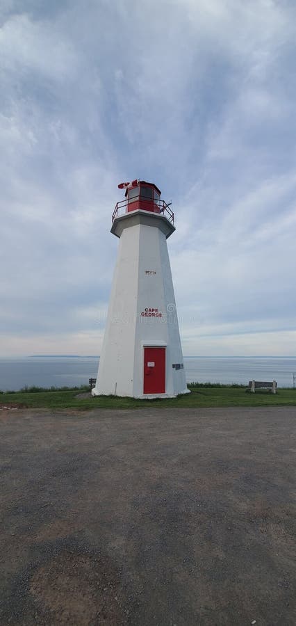 Cape George Lighthouse in Nova Scotia Stock Image - Image of vehicle ...