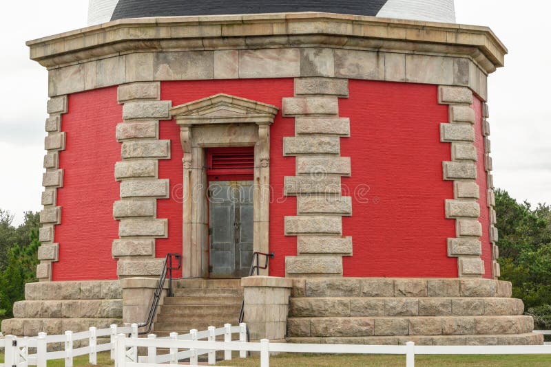 Cape Hatteras Lighthouse Base Stock Image - Image of north, seashore ...
