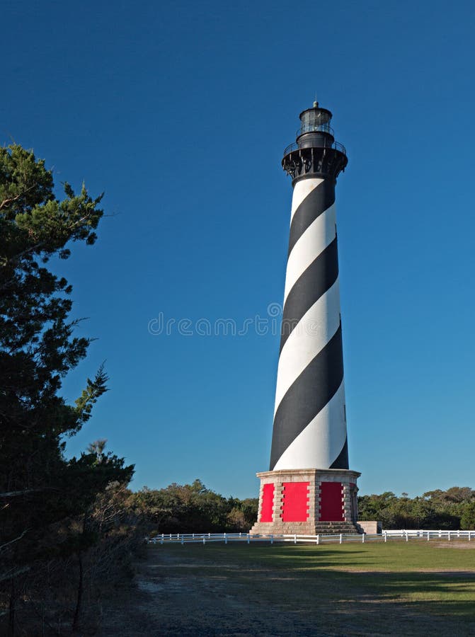 Cape Hatteras Lighthouse Nc Daylight Stock Photo - Image of lighthouse ...