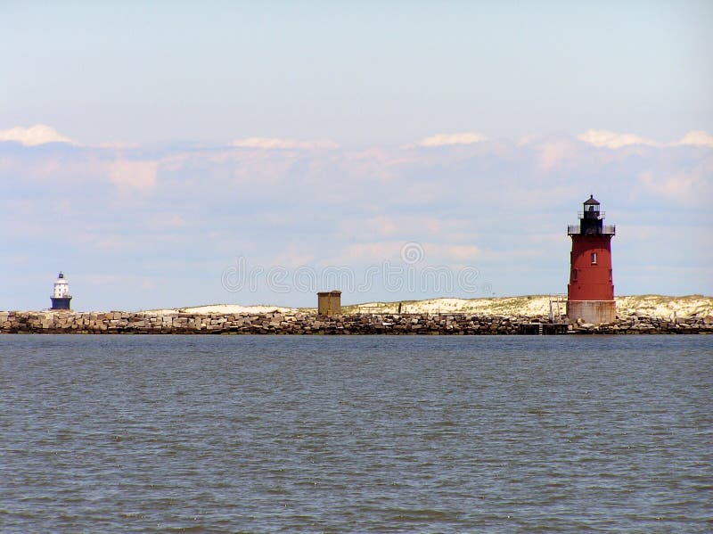 Delaware Breakwater Lighthouse Lewes Beach3 Stock Photo - Image of ...