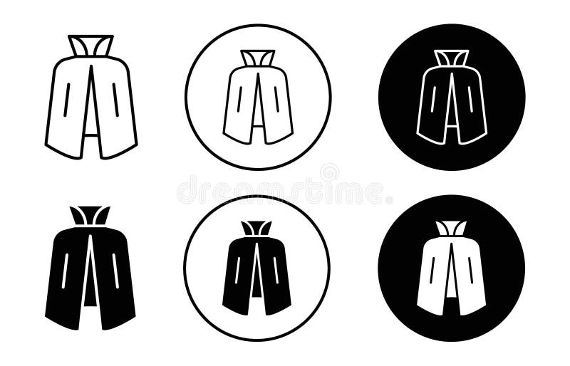 Cape icon stock vector. Illustration of symbol, super - 325374003