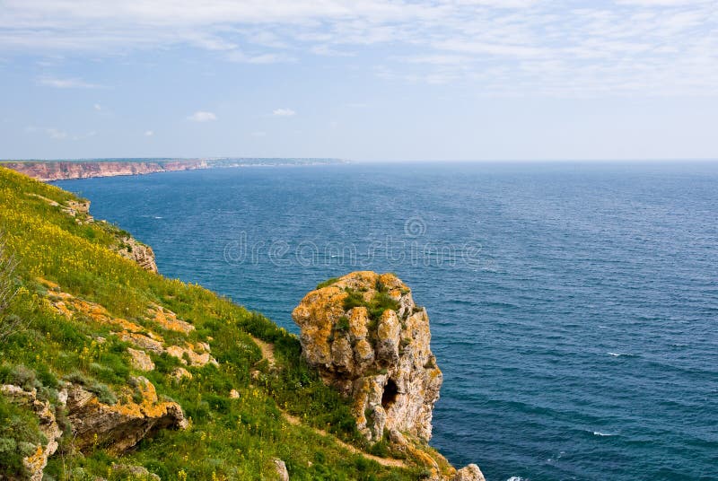 Cape Kaliakra sea view stock photo. Image of view, calm - 137967172