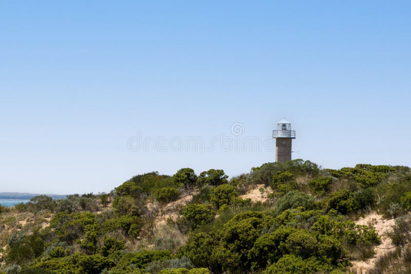 Cape Martin Lighthouse in Beachport, South Australia Stock Photo ...