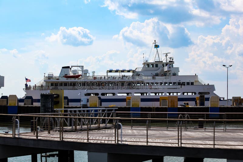 Cape May - Lewes Ferry Boat at Dock Editorial Photography - Image of ...