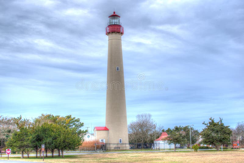 Cape May Lighthouse, Cape May Point New Jersey Stock Photo - Image of ...