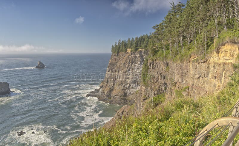 Cape Meares Beach and Cliffs Oregon Coast. Stock Photo - Image of parks ...