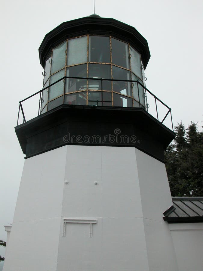 Cape Meares Lighthouse stock photo. Image of shore, glass - 45132400