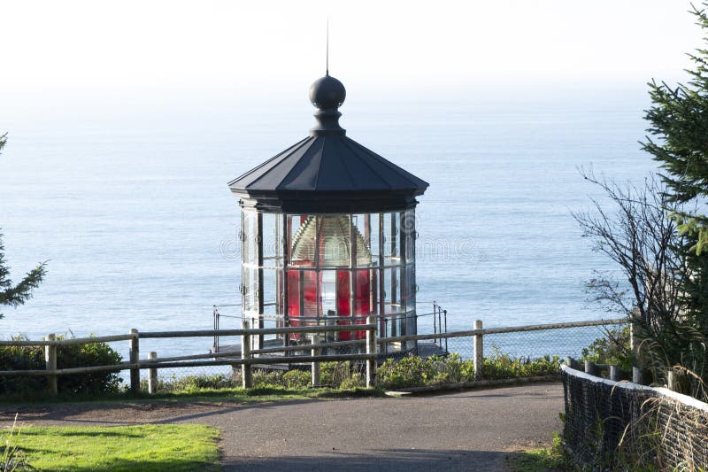 Cape Meares Lighthouse State Park at the OREGON COAST Stock Photo ...