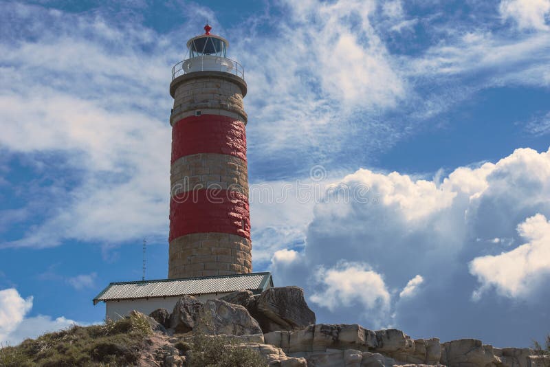 Cape Moreton Lighthouse on the North Part of Moreton Island. Stock ...