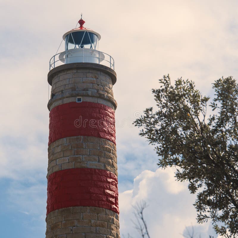 Cape Moreton Lighthouse on the North Part of Moreton Island. Stock ...
