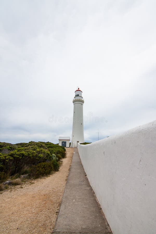 Cape Nelson Lighthouse stock image. Image of guidance - 78471403