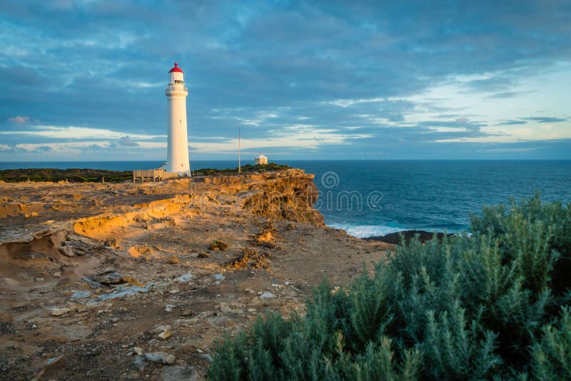 Cape Nelson State Park at Sunset, View of the Lighthouse in Australia ...