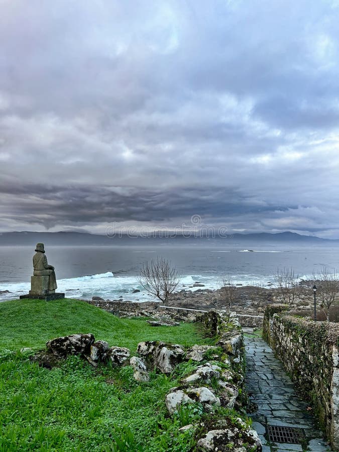 Cape on the Ocean and Northern Sky Stock Photo - Image of coast, sunny ...